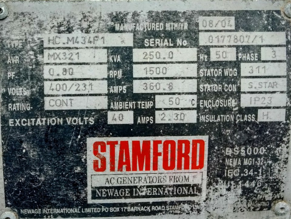 Caterpillar CAT C9DI Marine Diesel Generator 200kW, 50Hz, 3-Phase | eBay