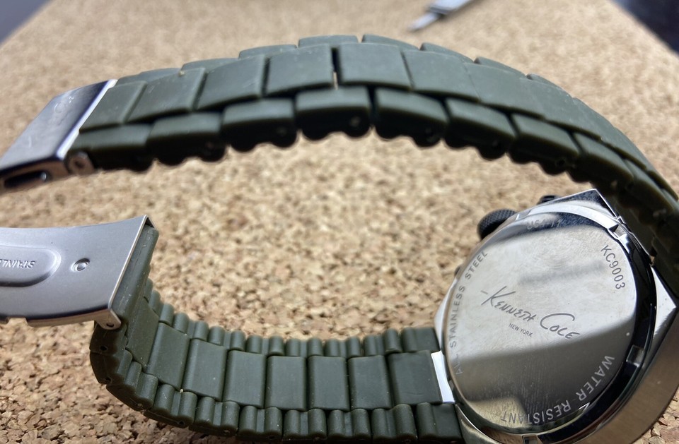 Brand New Kenneth Cole KC9003 Man’s Watch Chronograph Green Watch 47mm ...