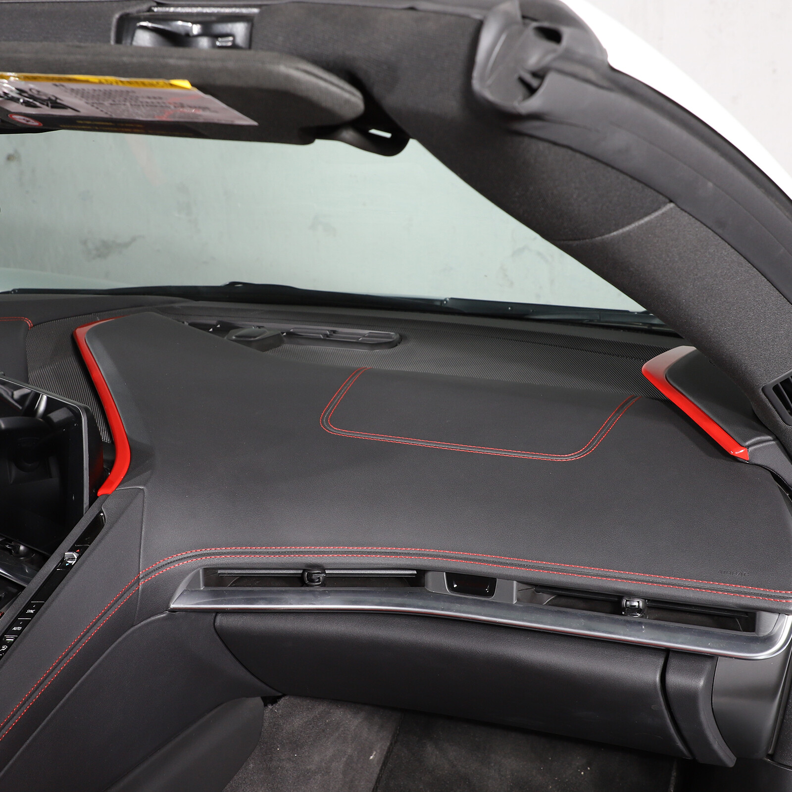 Dash Dashboard Interior Red Trim Strip Cover Set Fits 2020-2025 ...