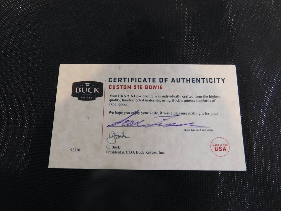 BUCK KNIFE 916 BOWIE CUSTOM | eBay