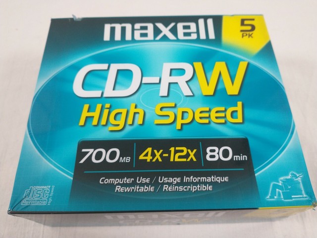 Maxwell Cd-rw High Speed Compact Discs Rewritable 650 MB 5pk 74 Min for ...