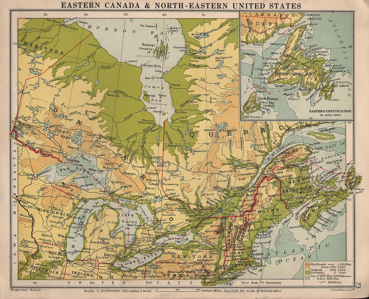 Canada Maps Physical