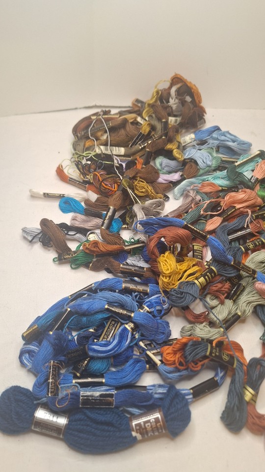 Huge Lot of Embroidery Floss DMC Thread DMC Floss Mixed Colors And ...