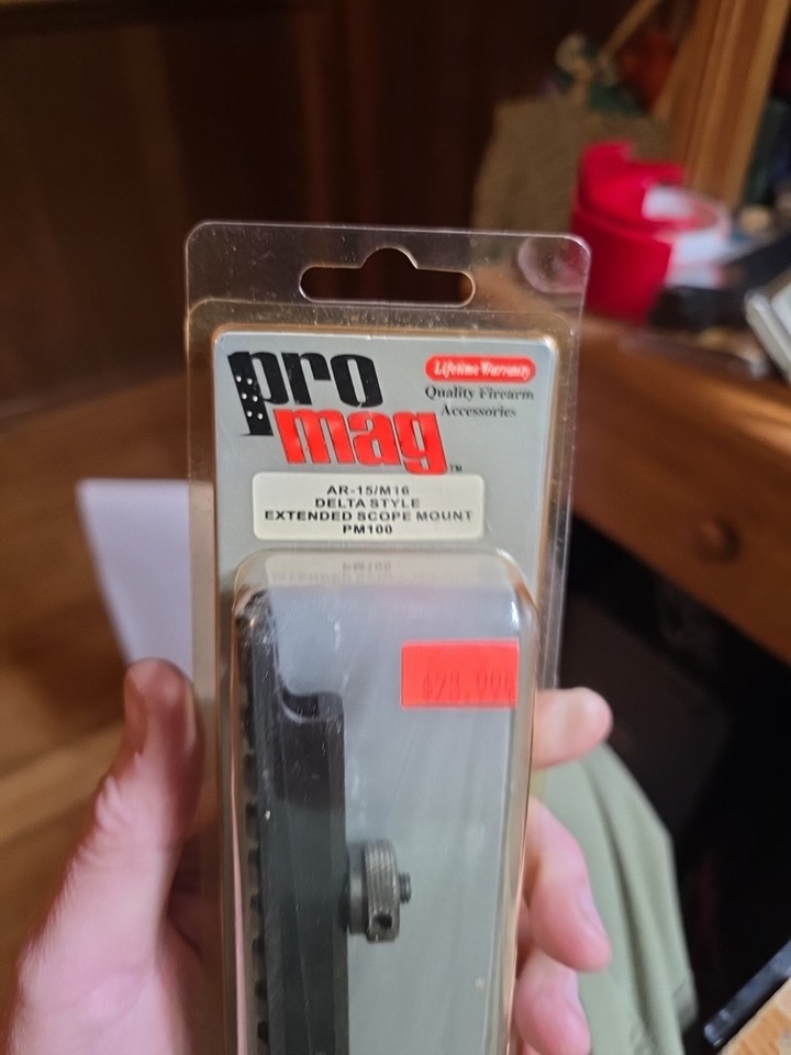 Pro Mag PM100 Carry Handle Mount See Thru Picatinny Rail Scope Mount 6. ...