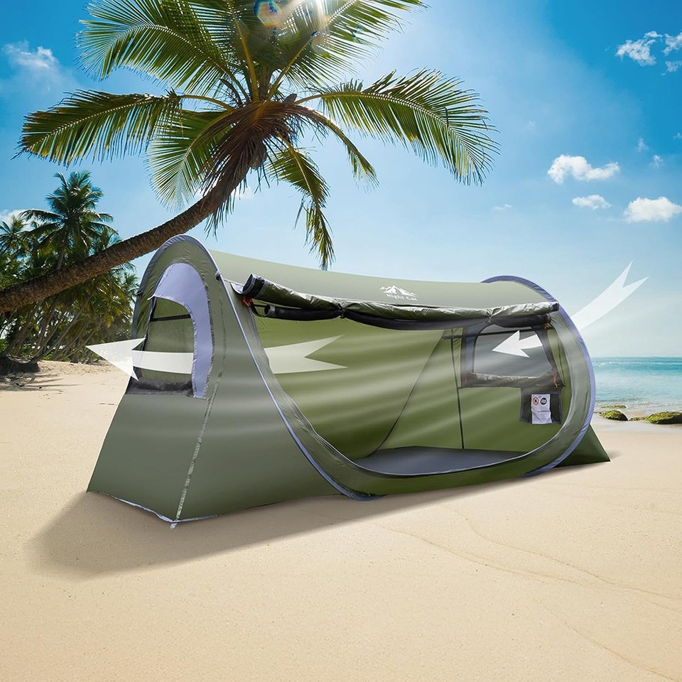 Pop Up Tents for Camping, 1 Person Camping Tents with Quick Setup ...