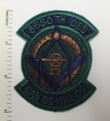US AIR FORCE 6550th CES CIVIL ENGINEERING SQUADRON PATCH Subdued ...