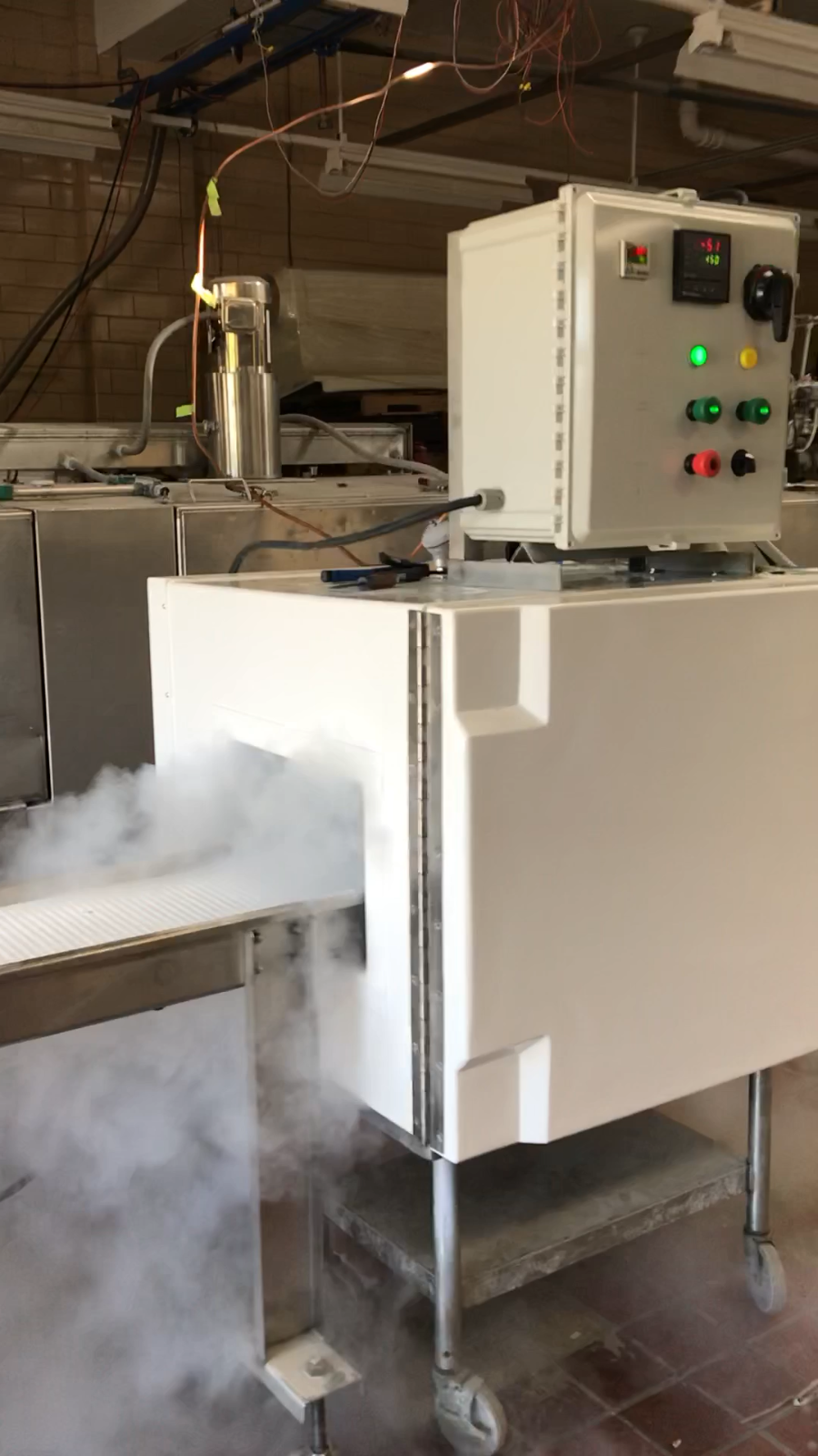 Compact Modular Cryogenic Tunnel Freezer CO2 or LN2, 24" W Conveyor ...