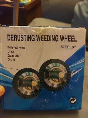 Derusting Weeding Wheel Size 6" Twisted Wire Ultra Gezopfter Draht | eBay