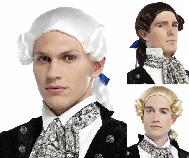 1800'S ADULT MENS GEORGE WASHINGTON COLONIAL PATRIOT COSTUME WIG ...
