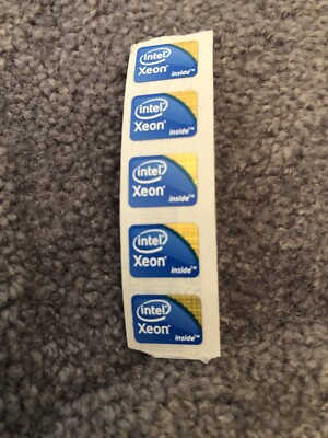 5x Genuine Intel Xeon Sticker Desktop And Servers Stickers £1.99 | eBay