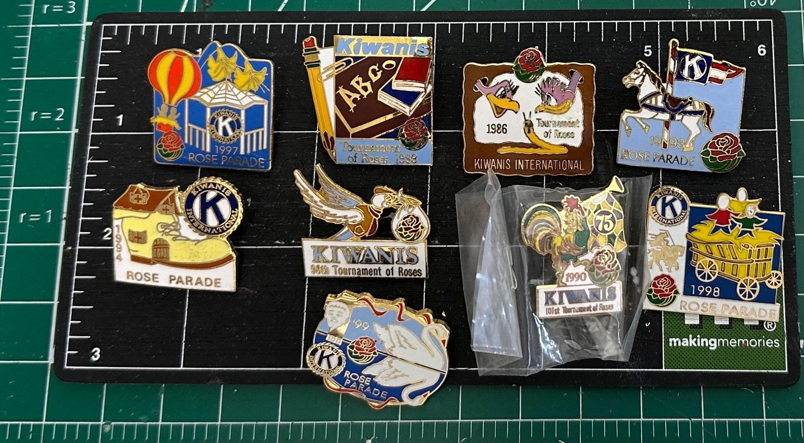 9 Great Kiwanis Tournament of Roses Rose Parade Pins | eBay