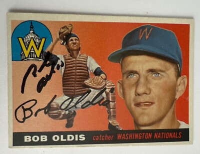 1955 Topps # 169 Bob Oldis Autographed SIGNED Card - Washington ...