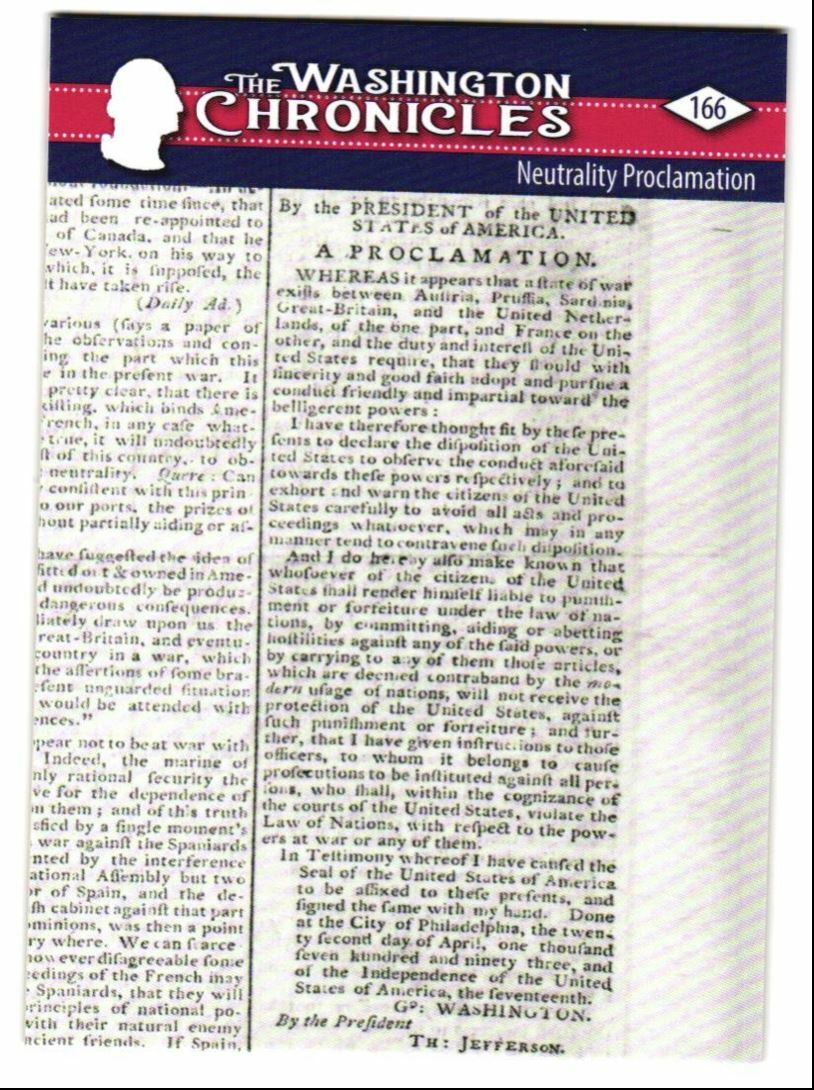 Neutrality Proclamation The Federalist, On The New Constitution. By