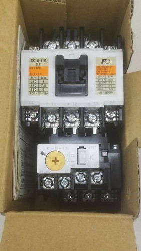 Fuji Electric Contactor SW-5-1/G/2E with 24VDC Coil & 7 to 11 Amp ...