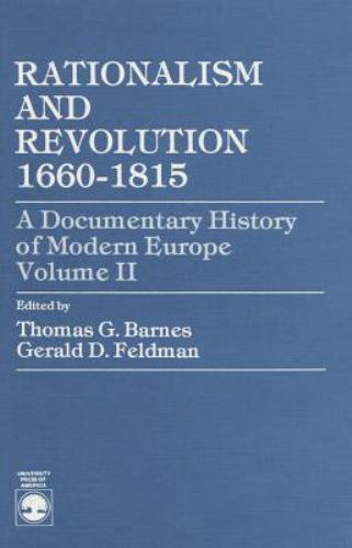 Rationalism and Revolution 1660-1815 : Volume 2 by Gerald D. Feldman ...