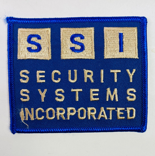 SSI Security Systems Incorporated Patch F1 | eBay