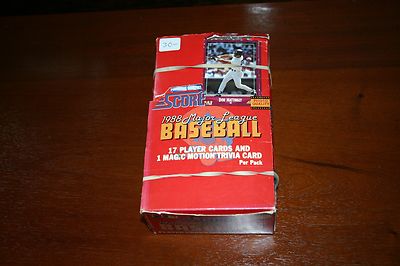 1988 Score Baseball Unopened Box | eBay