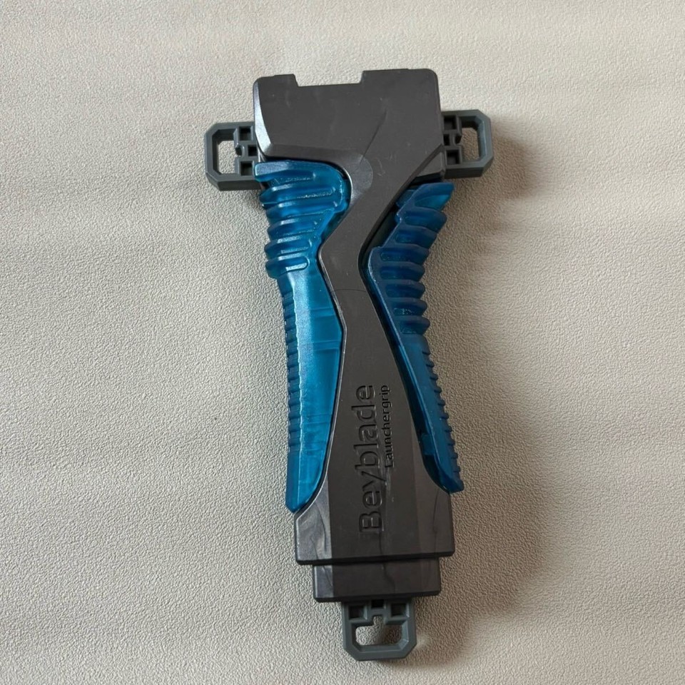 Beyblade Burst Launcher Grip Black Blue Rubber Limited Edition Popular ...