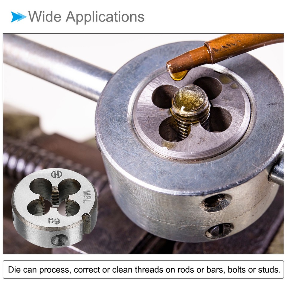 Tap & Die & Drill Bit Set M8 x 1.25 Tap & Die 6.8mm Drill Bit Tapping ...