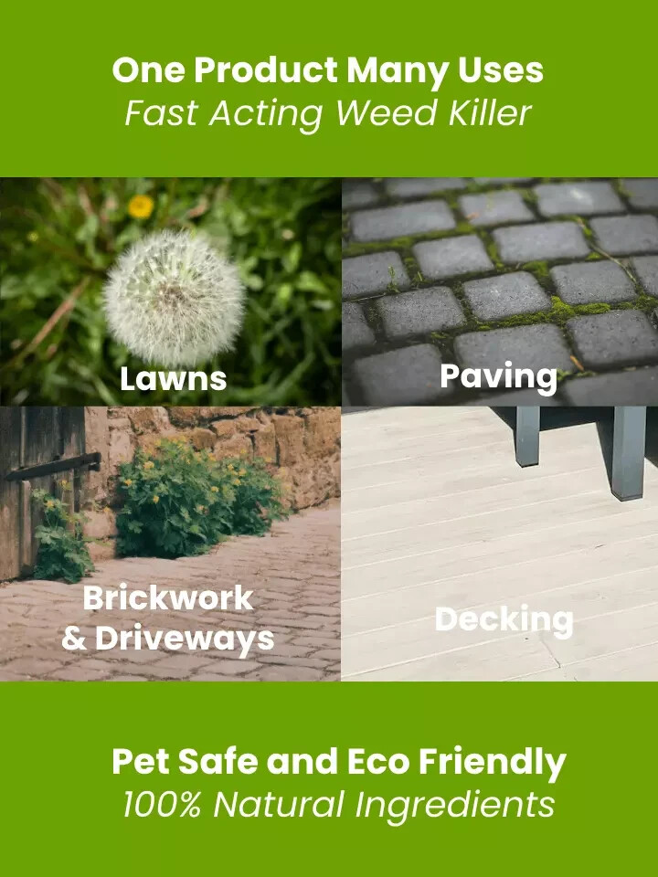 Pet Friendly & Safe Weedkiller 5L Strong Pet Safe Weed Killer Natural ...