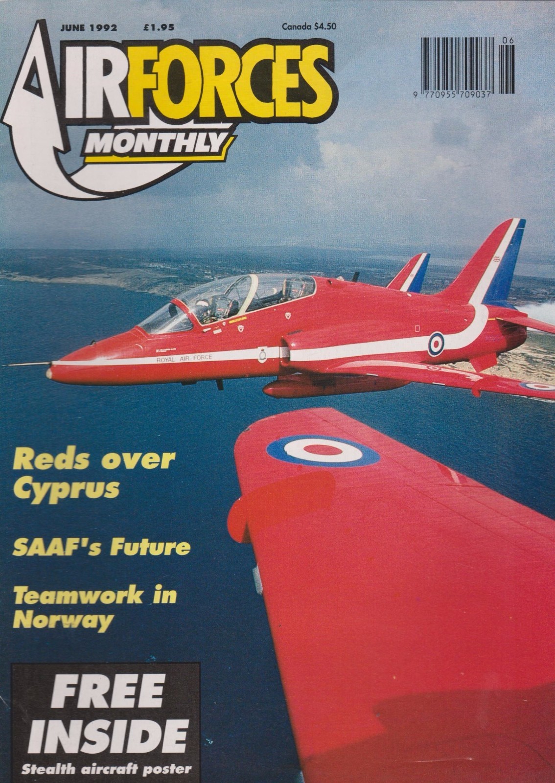 Airforces Monthly No.51 (June 1992) (Red Arrows, SAAF, Anatoli Kvochur ...