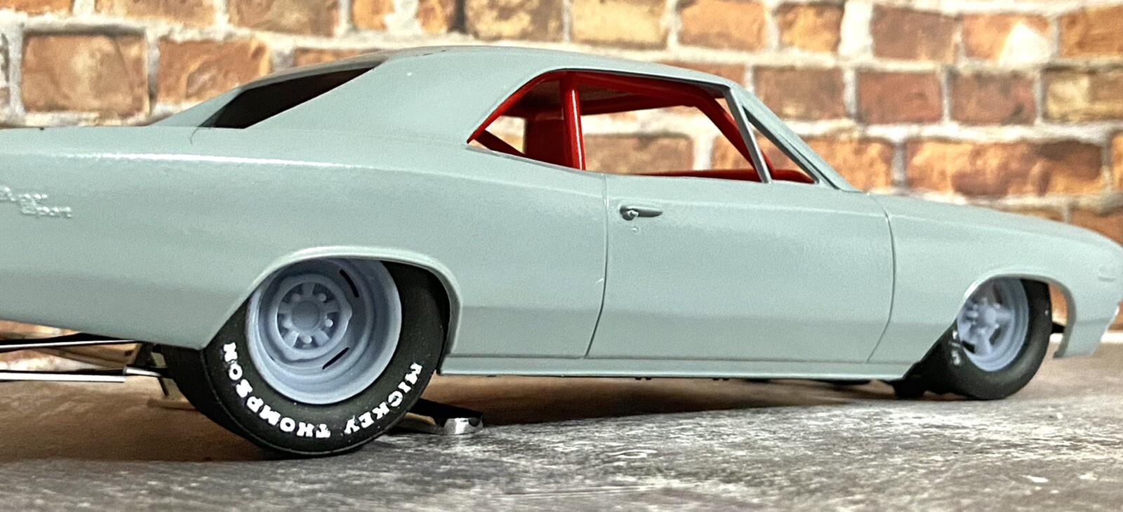 1/24 Scale:17/15-inch Classic Gasser Steelies w/ 5-spoke Wheels W/Drag ...