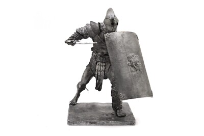 Tin 75mm Rome. Gladiator Secutor 1:24 Scale Miniature Pewter Figure | eBay