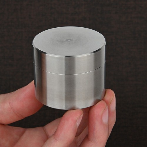 Stainless Steel Portable Pill Case Box Waterproof Round Pill Organizer ...