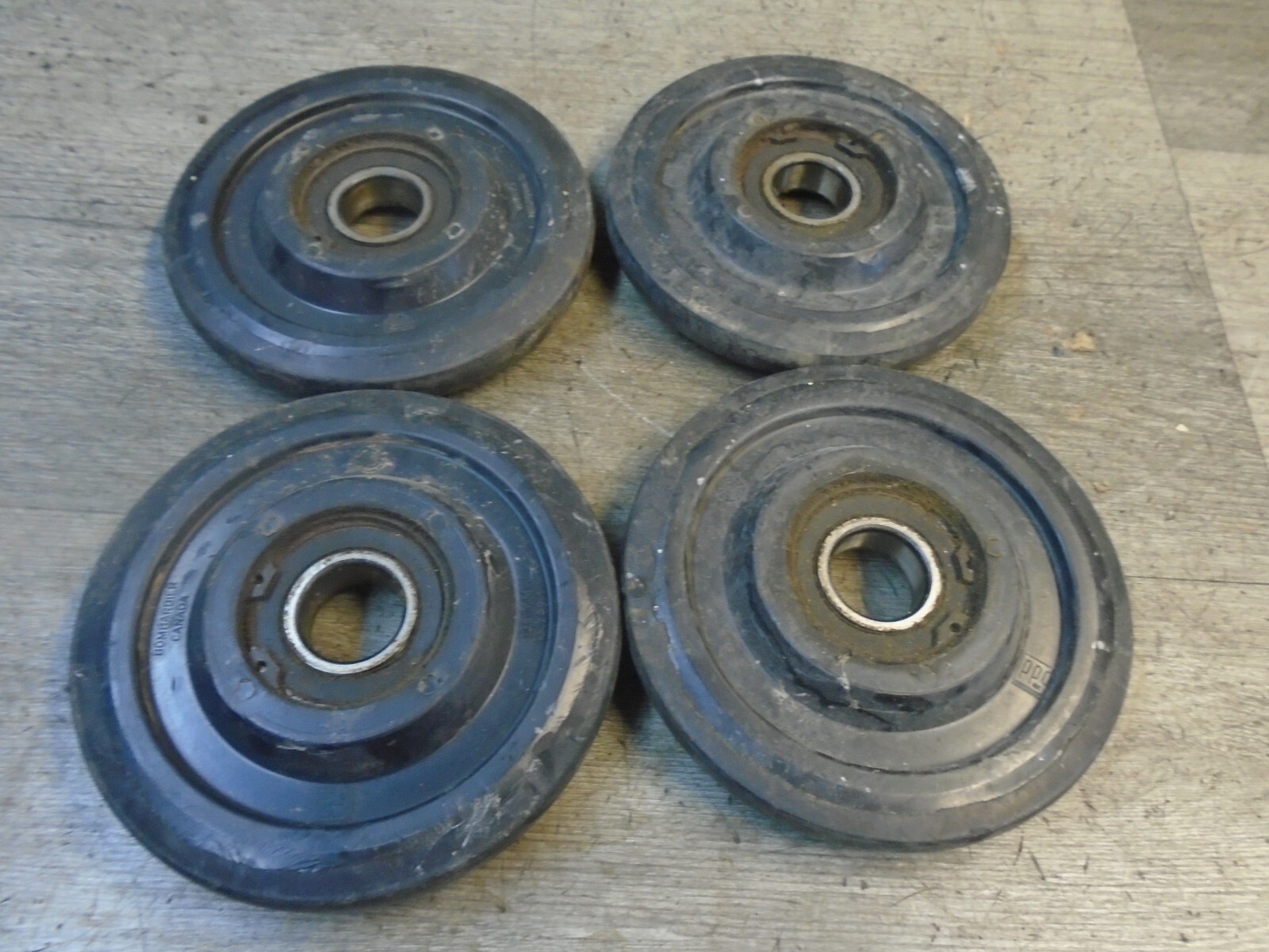 1994 94 Skidoo MXZ 670 Snowmobile Suspension Black Gray Bogie Wheels | eBay