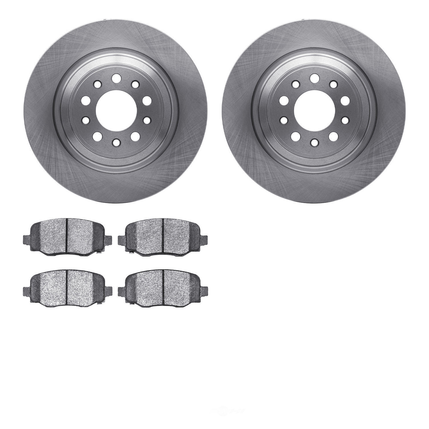 Disc Brake Kit-Rotors with 3000 Series Ceramic Brake Pads fits 14-15 ...
