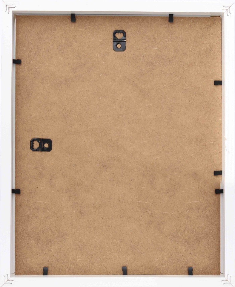 White Wooden Picture Frames Webber Range Modern Slim Plain Photo Poster ...