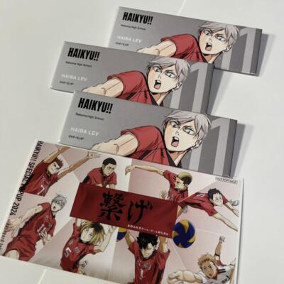 Haikyuu Baseyard Tokyo Limited Square Can Badge Haibane Rief 3 Pieces ...