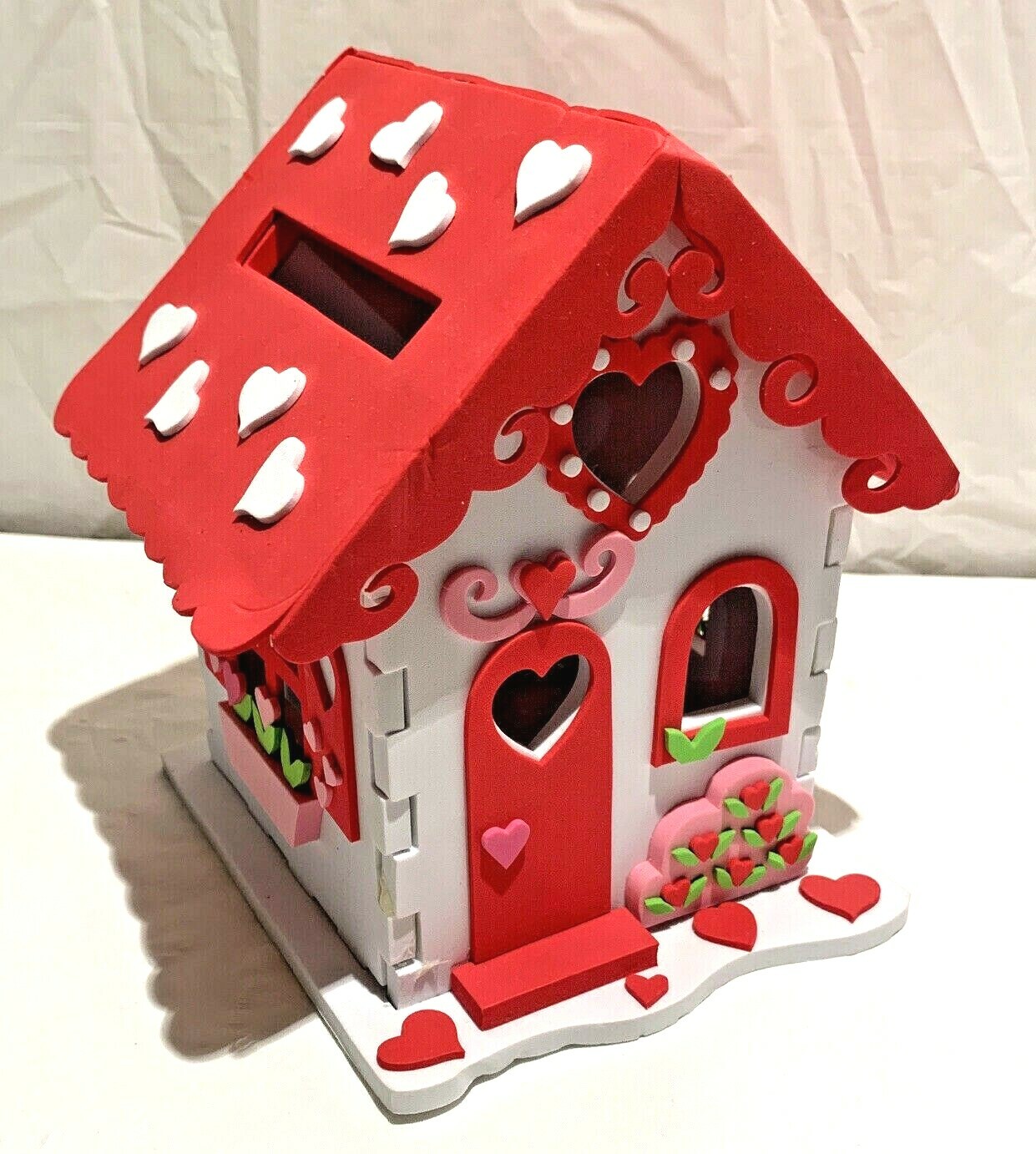 Foam Valentine's Day House for collecting Valentine Cards | eBay