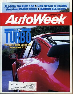 AutoWeek Magazine December 24, 1990 Porsche dials up boost in newest ...