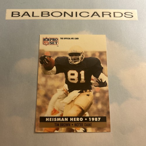 1991 Pro Set - Heisman Hero #40 Tim Brown NM+ Free Shipping! | eBay