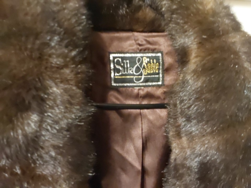 Fabulous Faux Fur Sable Coat Silk & Sable - 48" Long | eBay