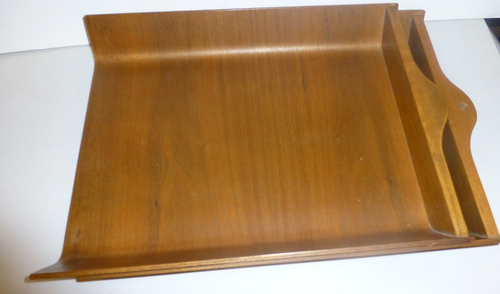 Knoll Assoc.Molded Walnut Paper Trays 2 Tier Letter Trays Desk ...