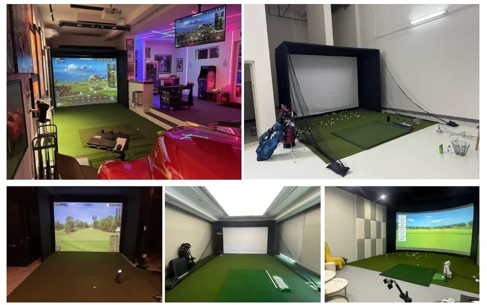 Hot Golf Simulator Enclosure Outdoor Golf Simulator Enclosure Cage Tent ...