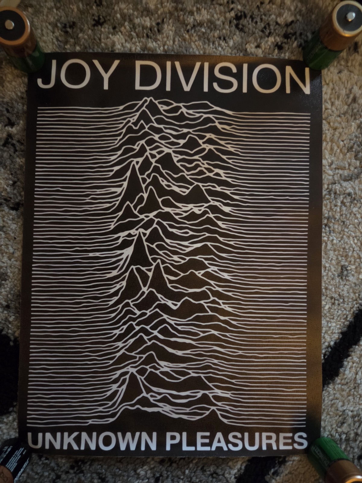 Joy Division Ultra Rare 40×30 Unknown Pleasures Promo Vinyl Poster ...