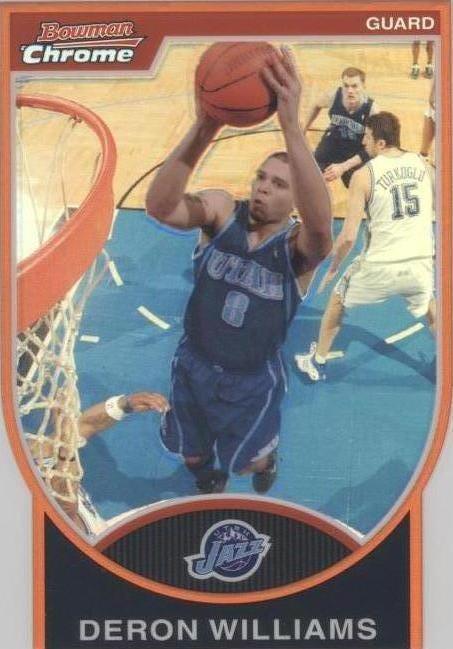2007-08 Bowman Draft Picks & Stars - Chrome Deron Williams #8 Refractor ...