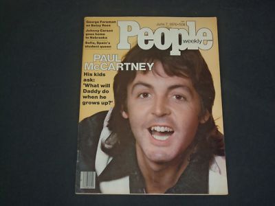 1976 JUNE 7 PEOPLE MAGAZINE - PAUL MCCARTNEY - B 4814 | eBay