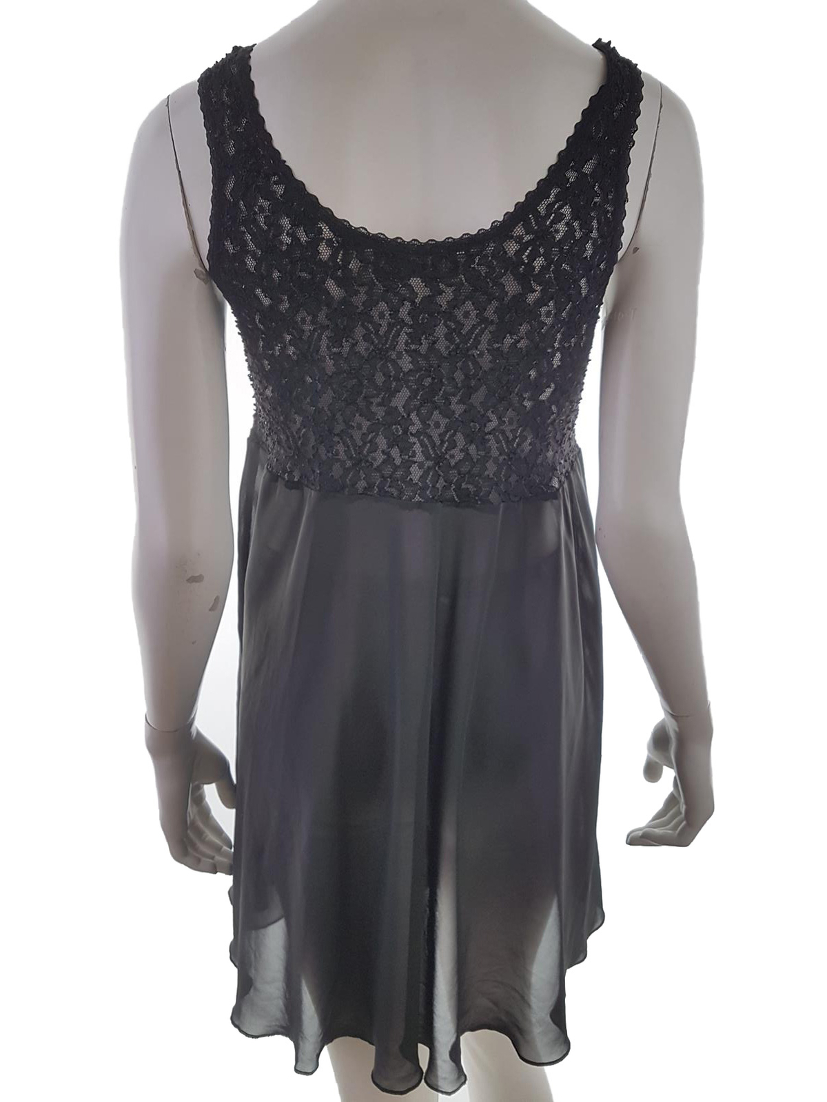 St bernard T. 38 Noir Courte Robe Mini Sans manches Broderie De ...