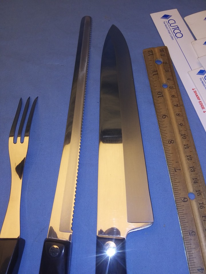 Factory Fresh Very Nice Used Cutco Galley Set w Full Sized Chef + Block ...