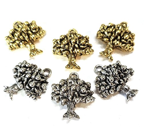 3 Pcs. Apple Tree Charms Pendants Cast Fine Pewter | eBay