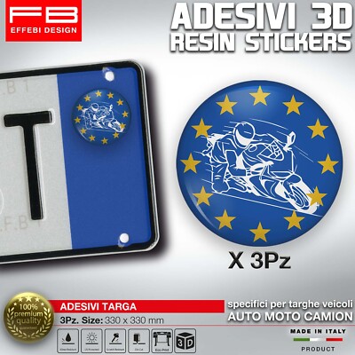 ADESIVI stickers bollini targa/plate Moto Gp Motorbike SBK Riders ...
