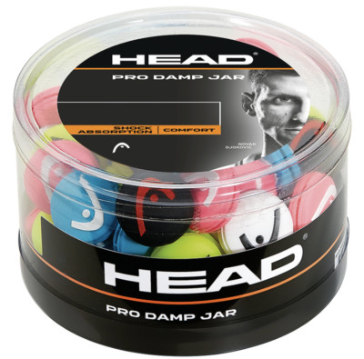 HEAD TENNIS DAMPENER SHOCK ABSORBER DJOKOVIC AND LOGO XTRA DAMP TENNIS ...