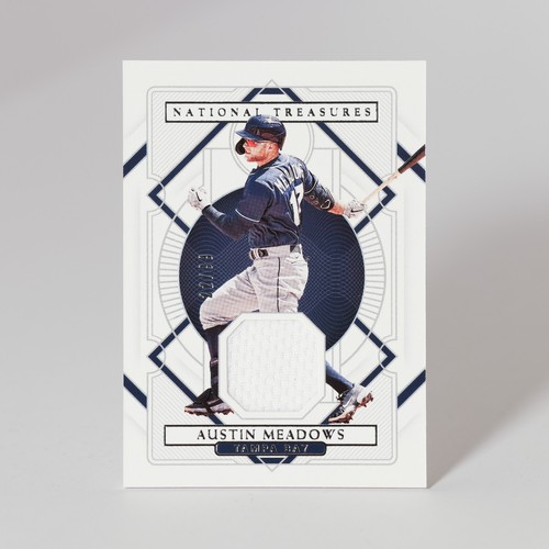 2021 Austin Meadows Panini National Treasure Baseball #65 Player Worn ...