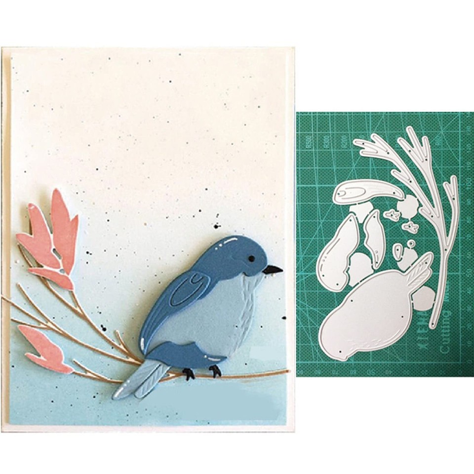 Bird Branch Frame Metal Die Cuts,Bird On Branch Border Wedding Cutting ...
