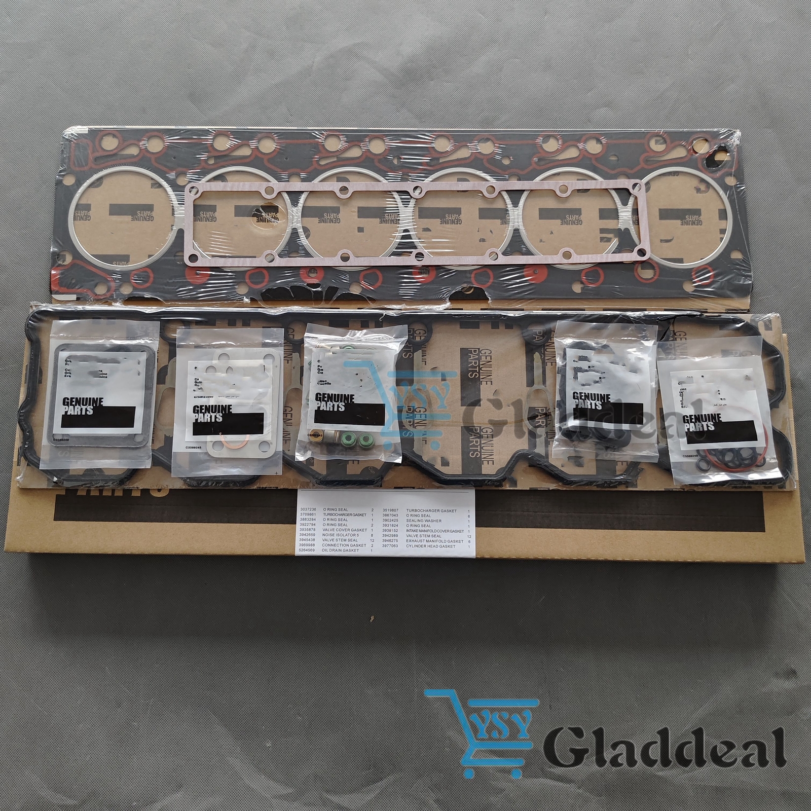 Upper Head Gasket Gasket Set Kit For 5.9L Cummins 24V 4089790 4090037 ...
