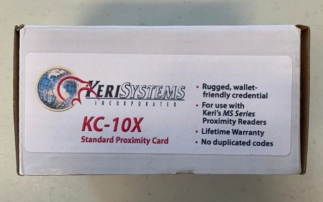 Keri Systems KC10X50 Proximity Card - 50 Count for sale online | eBay